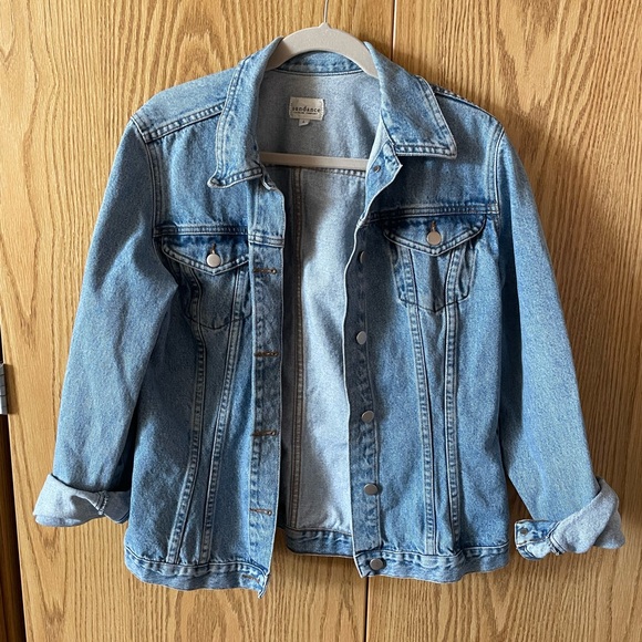 Sundance | Jackets & Coats | Sundance Blue Denim Jacket Large | Poshmark